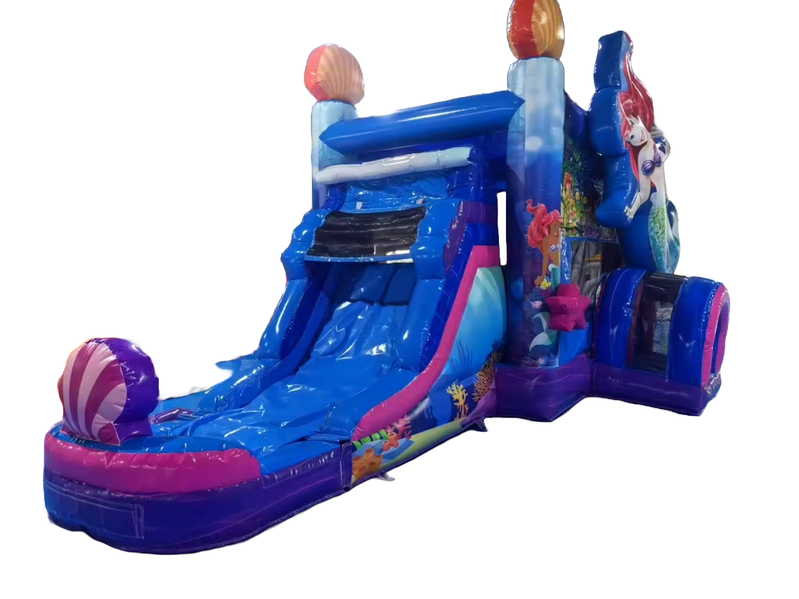 Hüpfburg mieten Meerjungfrau für Kinderfeste - Bounce King Hüpfburg mieten